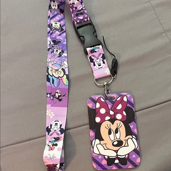 Disney | Other | Disney Minnie Mouse Lanyard And Id Card Holder | Poshmark